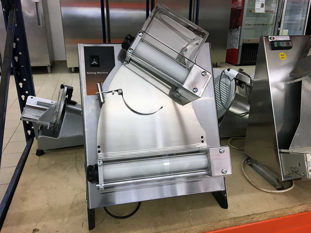 Pizza Teigausroller Prisma 310 mit 2 Rollen für Pizzadurchmesser
