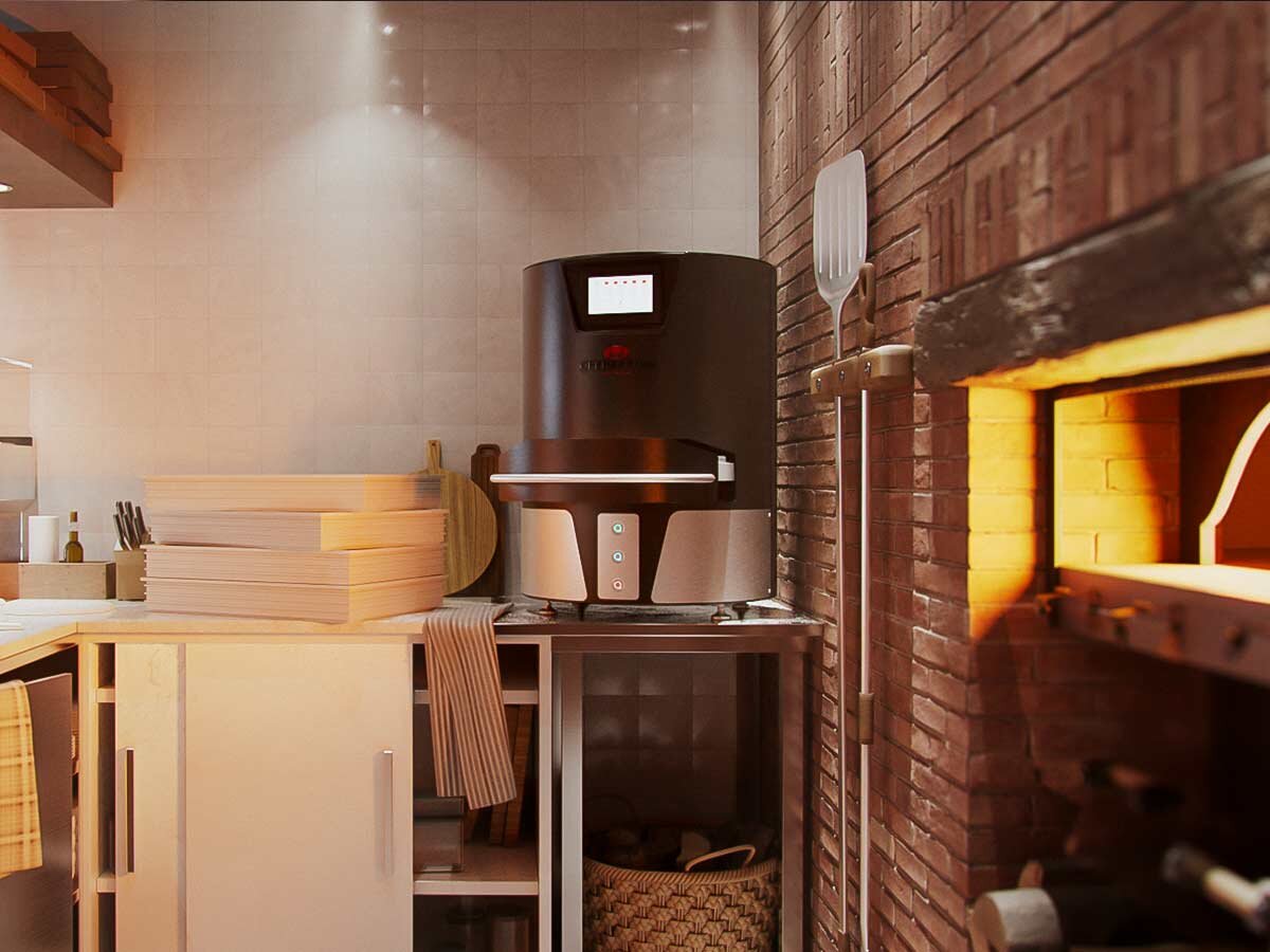 Pizzateig Stretcher OperaPrima für Pizzateig Ø16 - 45 cm - konkursver ...